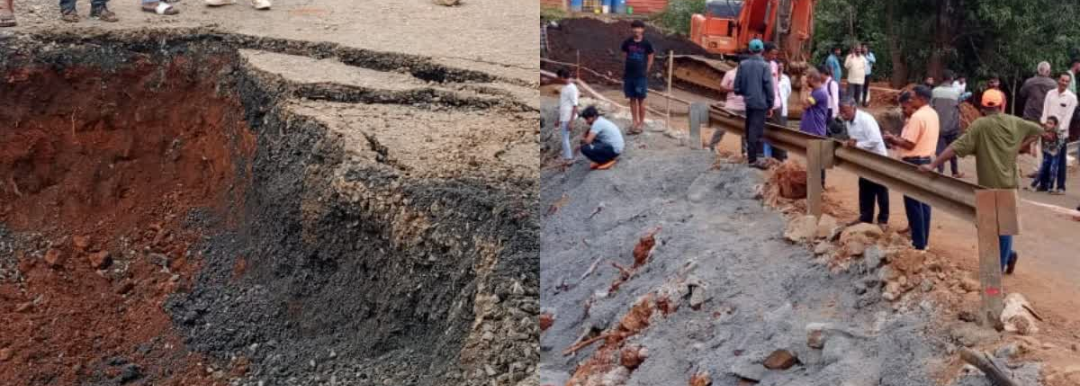 Belgaum-Goa road via Chorla closed after temporary route collapses due to rain – Belgaum Pro
